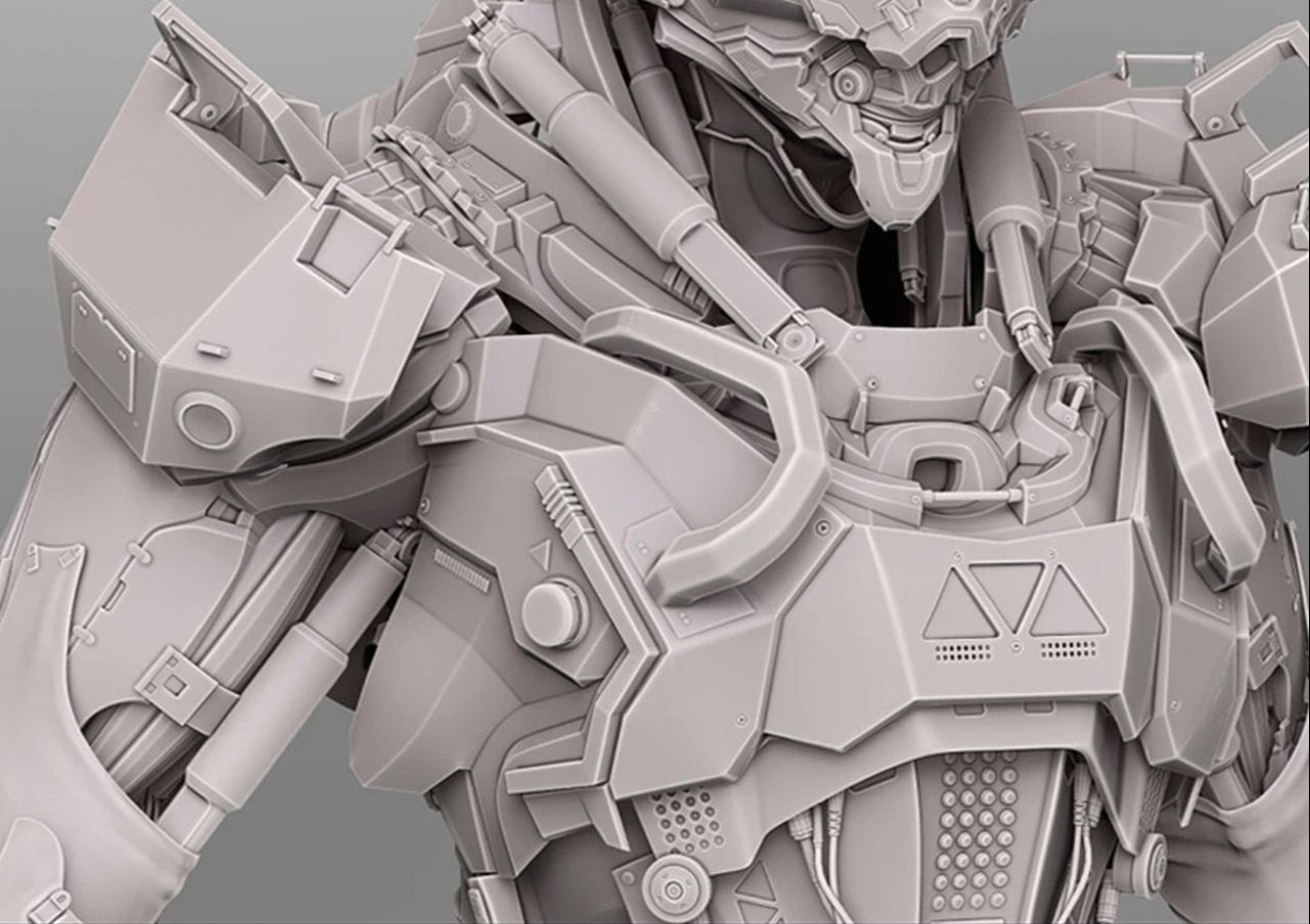 【硬表面必备】ZBrush硬表面雕刻 dynamesh 分块技巧