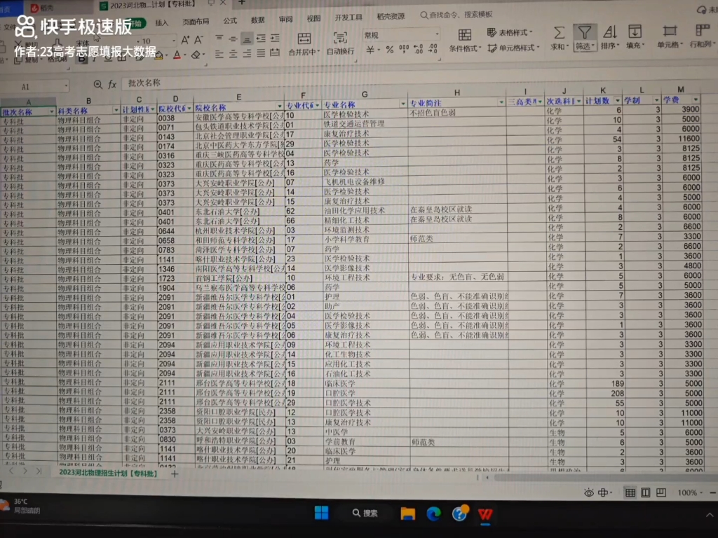 河北2023高考志愿填报大数据,专科版,含2023专科及专科提前批招生...