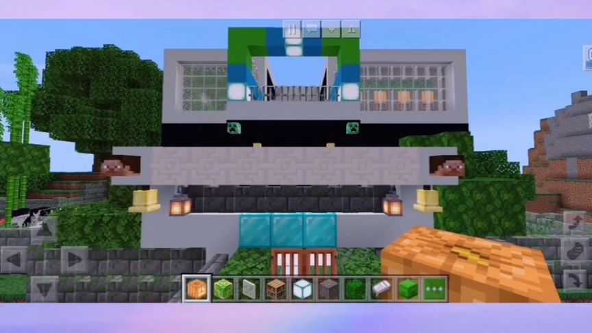 mc我的世界创造模式,简单造了一个房子ߤ