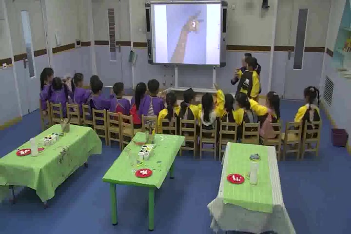幼儿园大班美术《手形彩绘》课堂实录优质课视频公开课教学视频