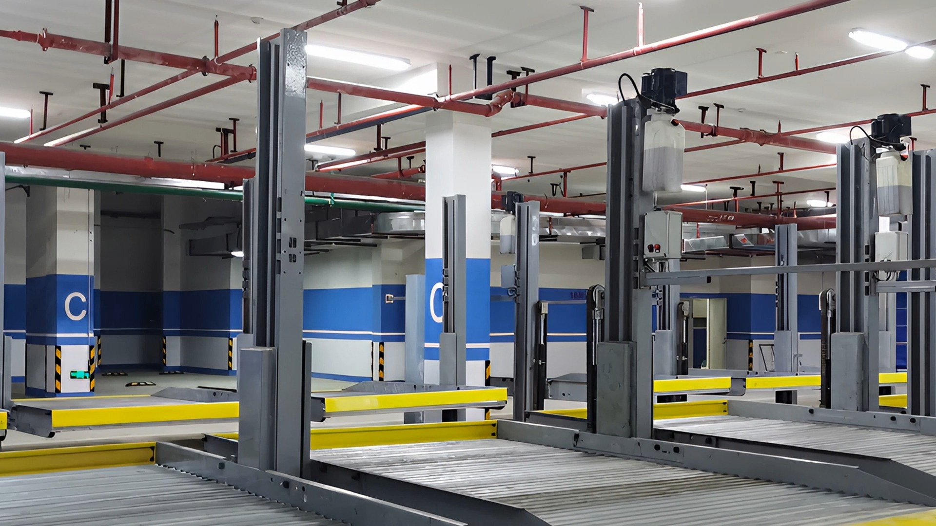 ...验收专用 垂直循环机械式立体停车设备工程 智能立体停车位维护维保