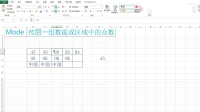 EXCEL函数mode