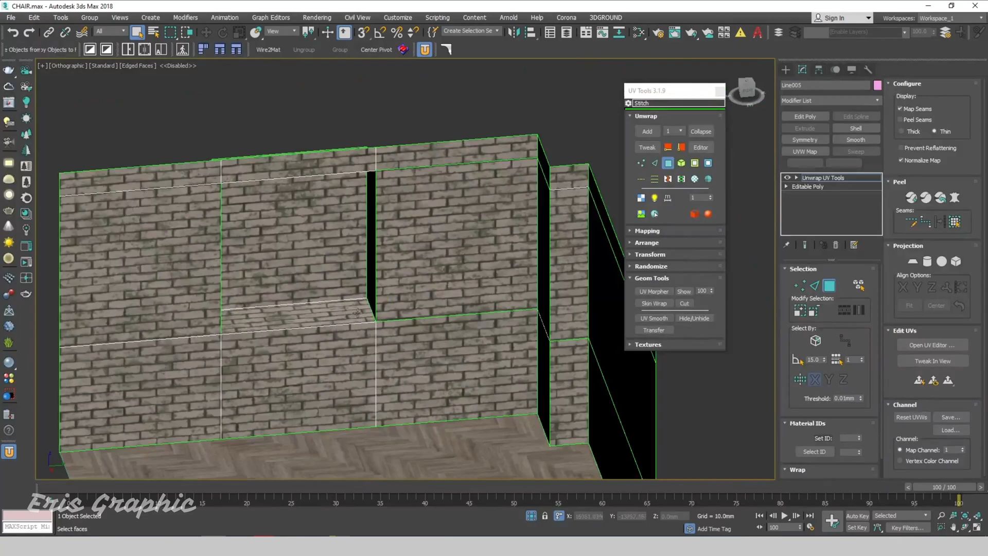 3DS MAX UV贴图控制插件 UV Tools V3.3.01 for 3DS MAX