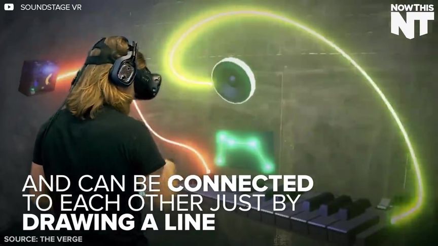 国外一款应用程序,可以让人在虚拟现实中进行音乐工作