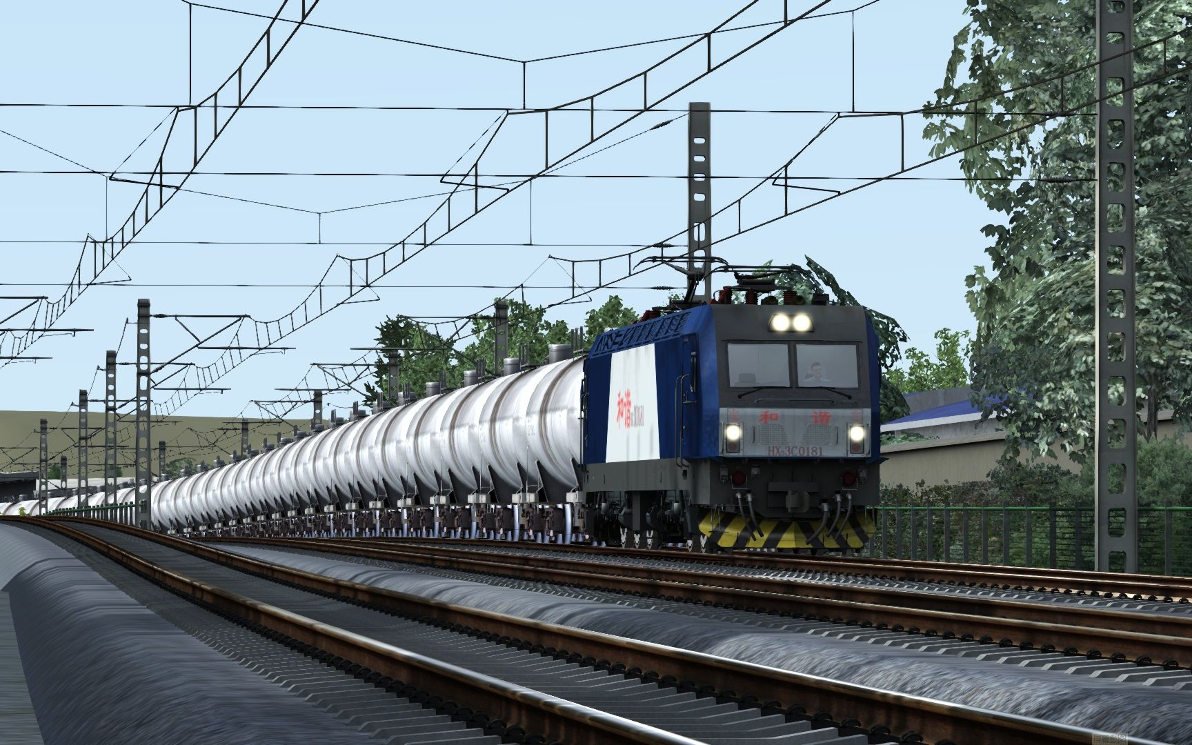 【TS2016/RW7/模拟火车】{云拍车} 铁路工厂 模拟萧甬铁路下行通过...
