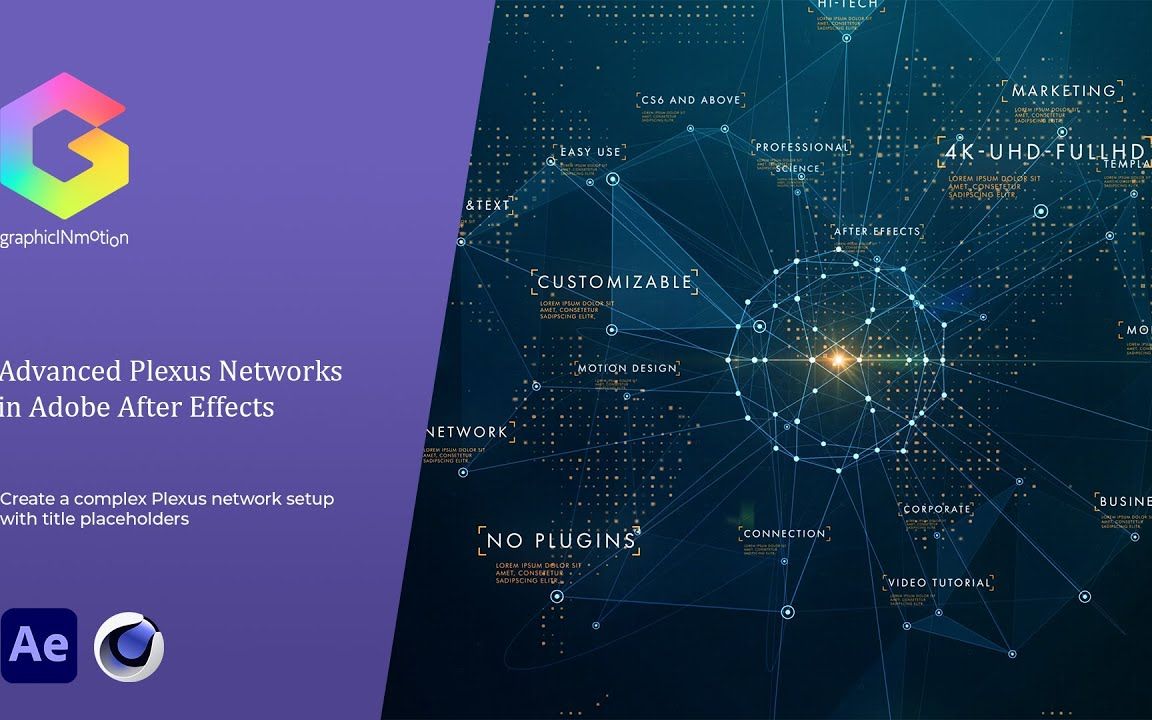 AE与C4D中的高级Plexus网络案例教学