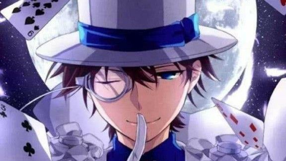 简笔画:名侦探柯南中怪盗基德,帅气爆棚!卡通人物绘画大全
