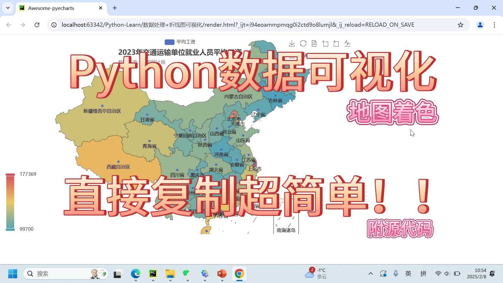 【附源代码】手把手教你使用python绘制数据可视化 | 地图着色
