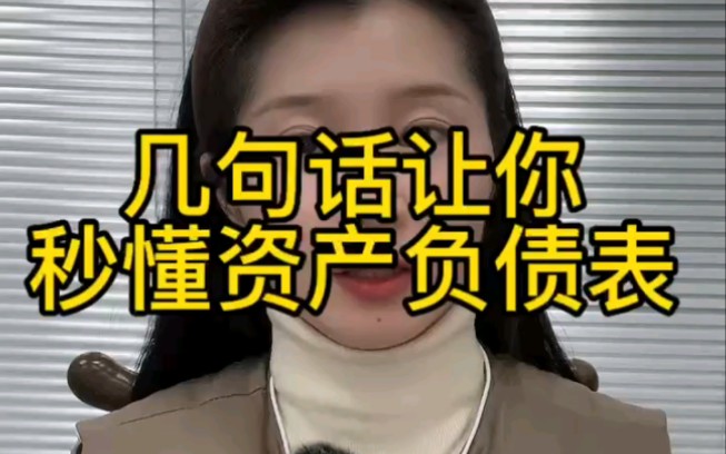 几句话让你秒懂资产负债表#资产负债表#利润表#税务筹划