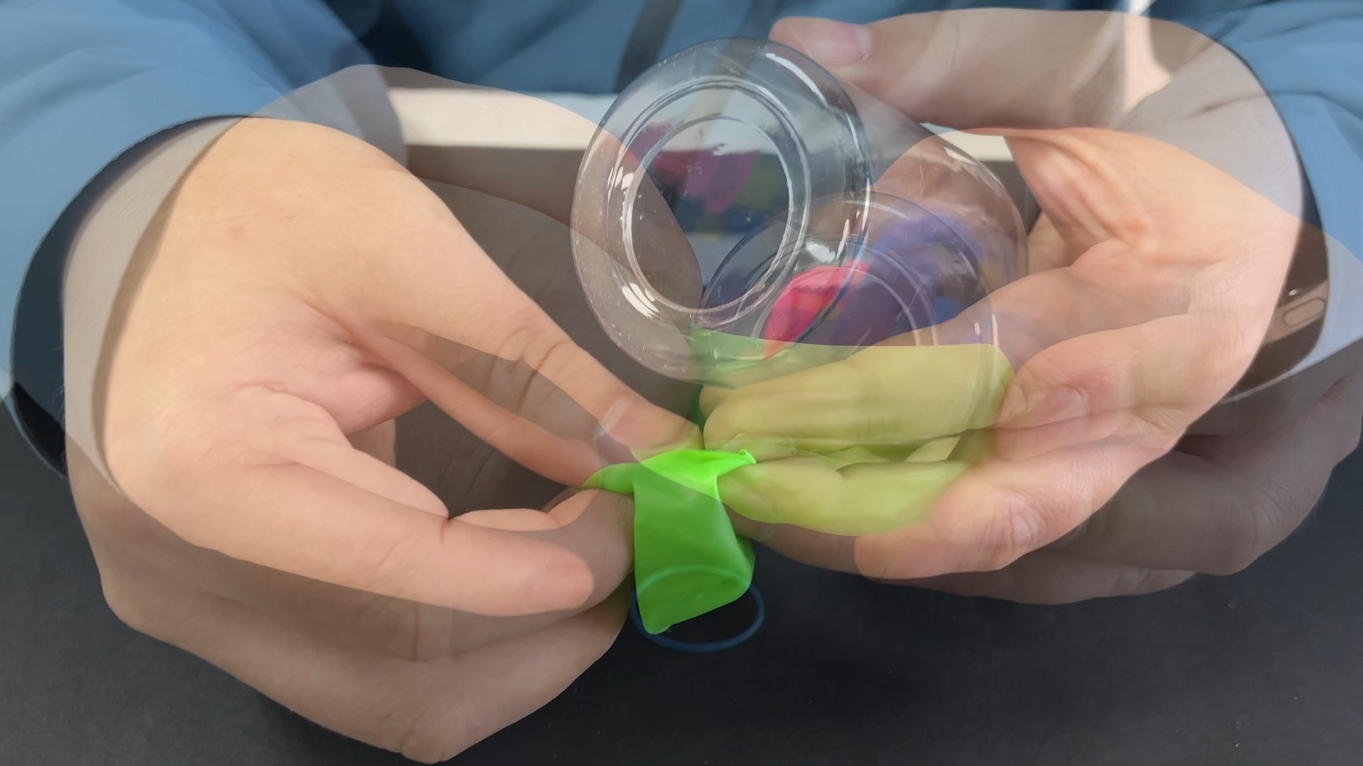 有趣的科学小实验科技小制作人体肺呼吸模型