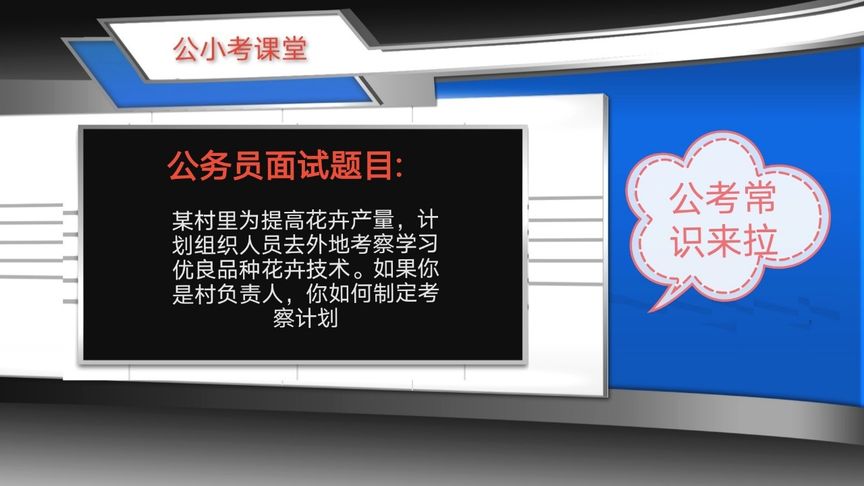公考面试:作组织策划方案,很多人不懂这样破题