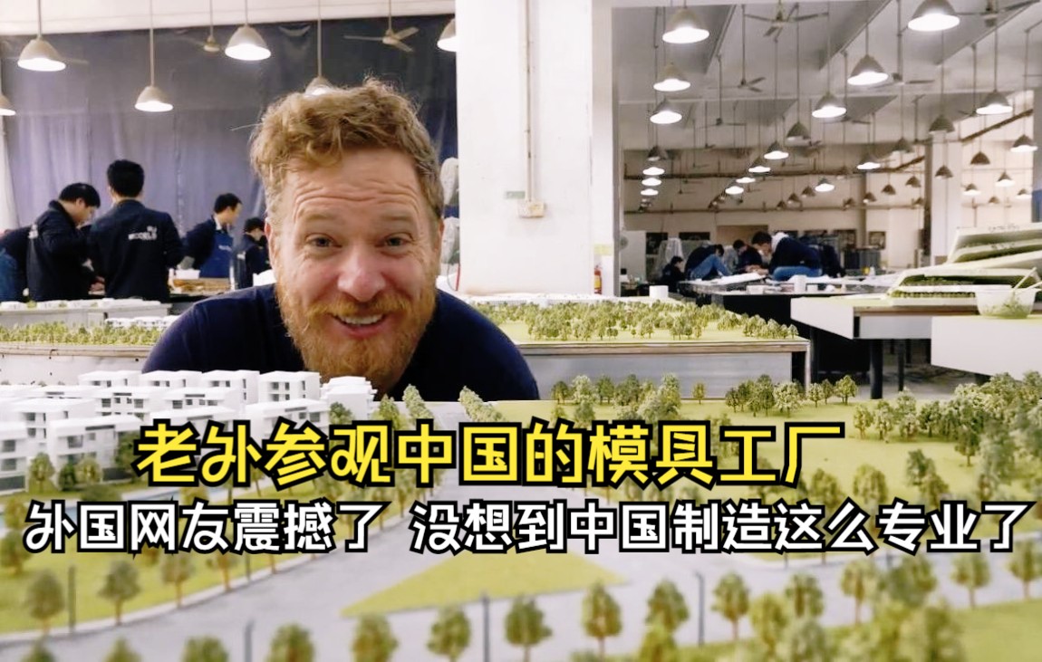 老外逛中国的模具工厂!外国网友被震撼了,太专业了,没想到中国制造...