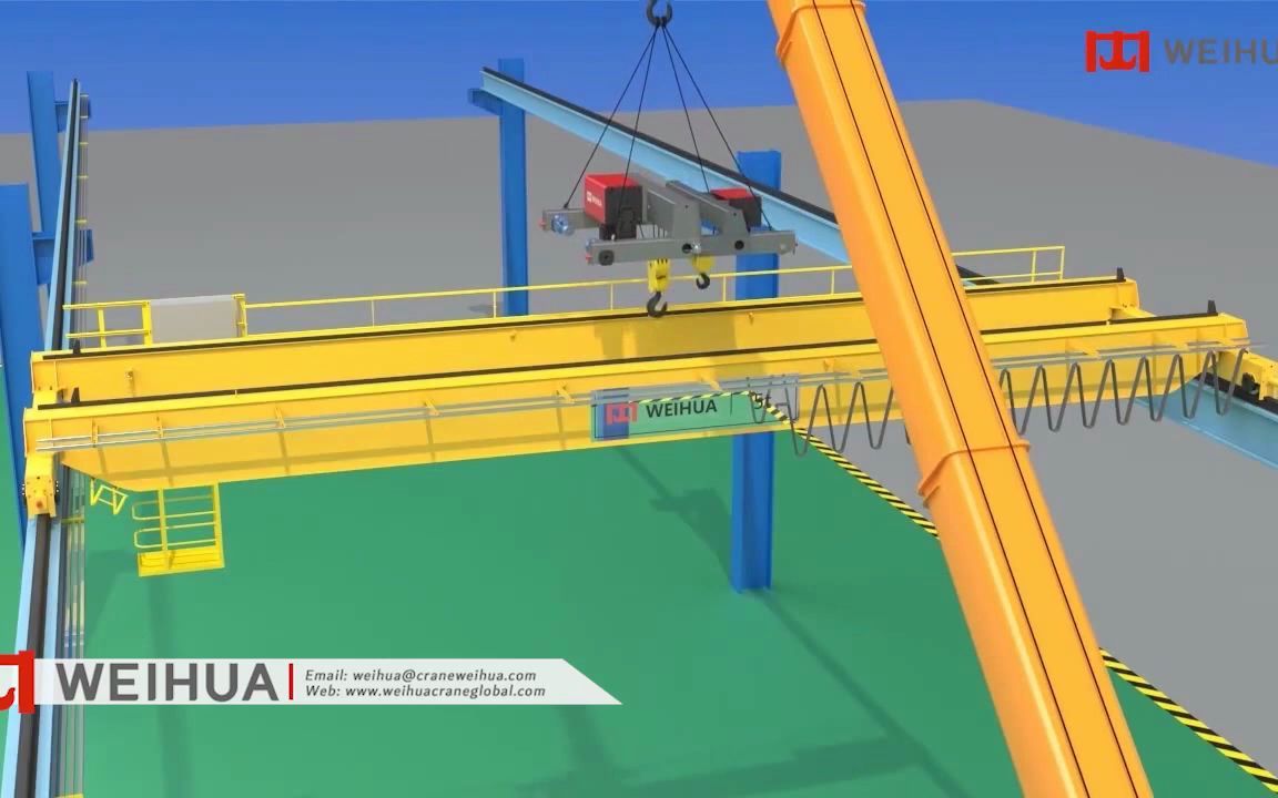 双梁起重机安装3D演示