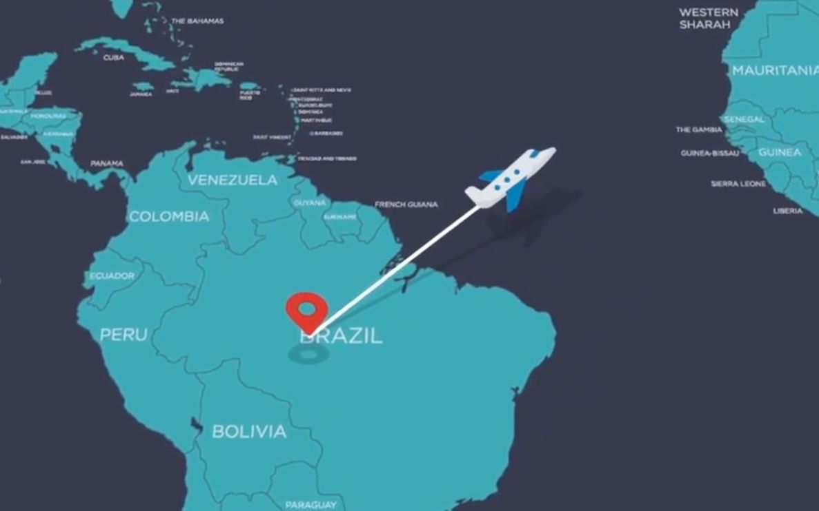 fcpx插件 点对点地图动画路线生成器 旅行商务路线规划动画工具