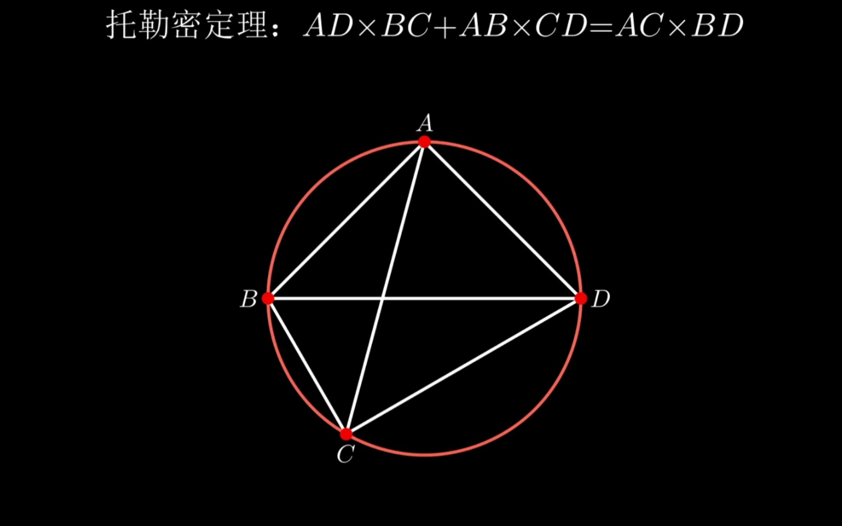 【manim】托勒密定理的证明(初中数学)