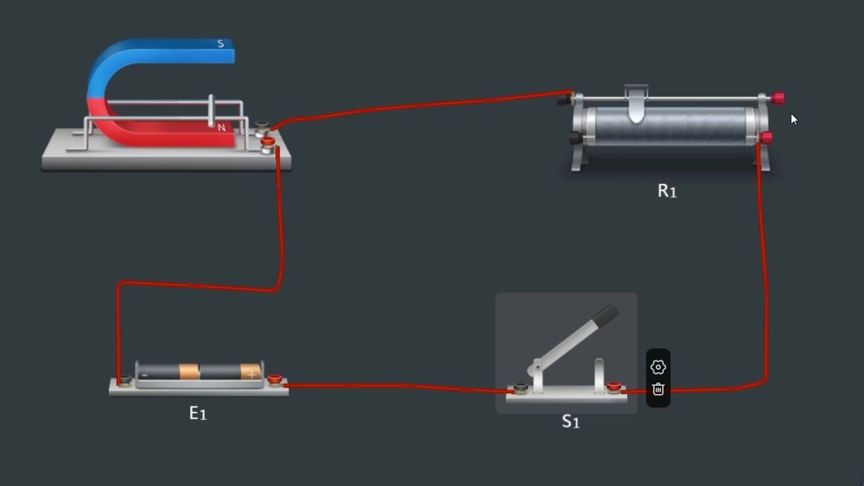 初中物理通电导线在磁场中受力情况实验视频