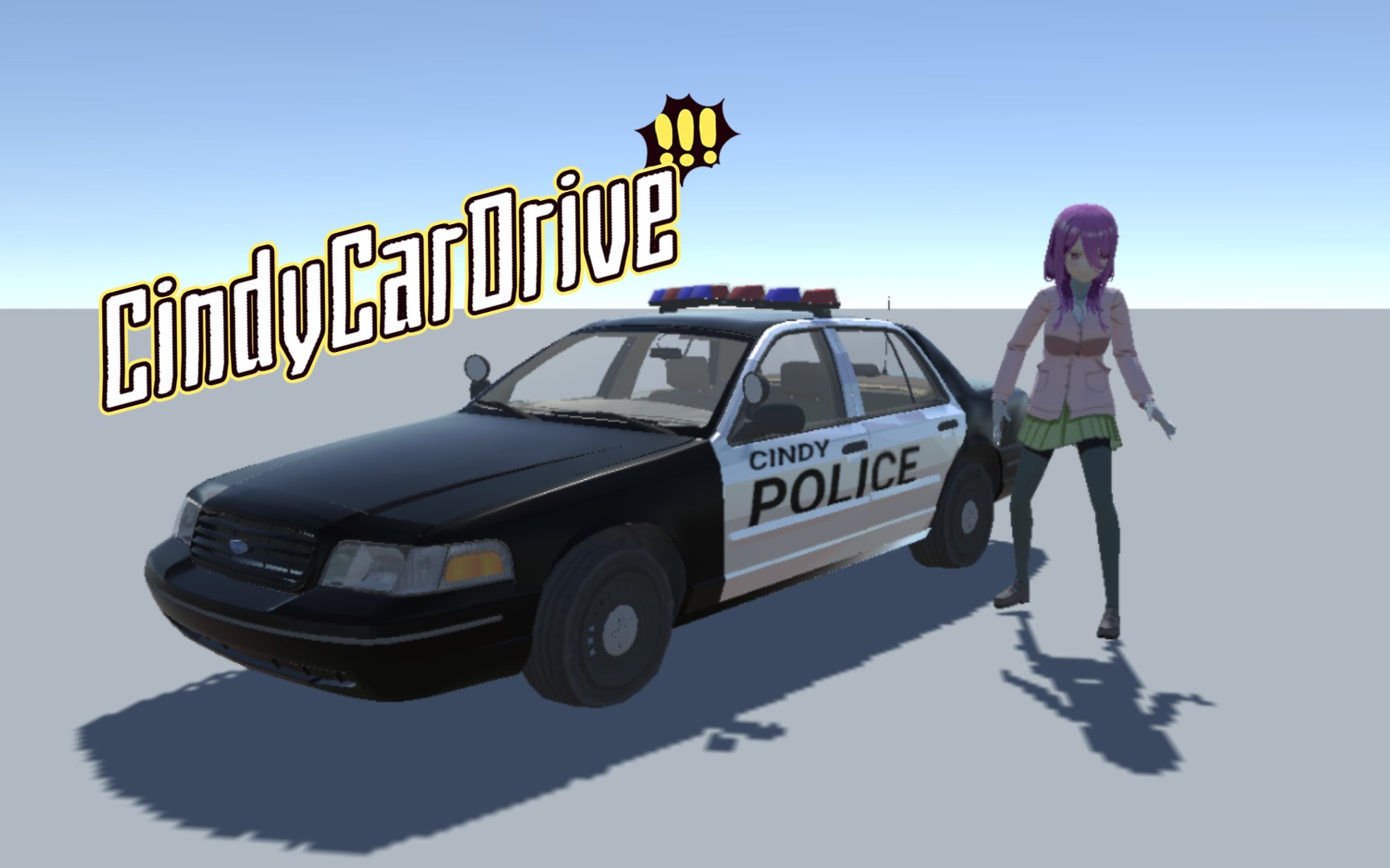 CindyCarDrive最新版本更新了警车和出租车?!_演示