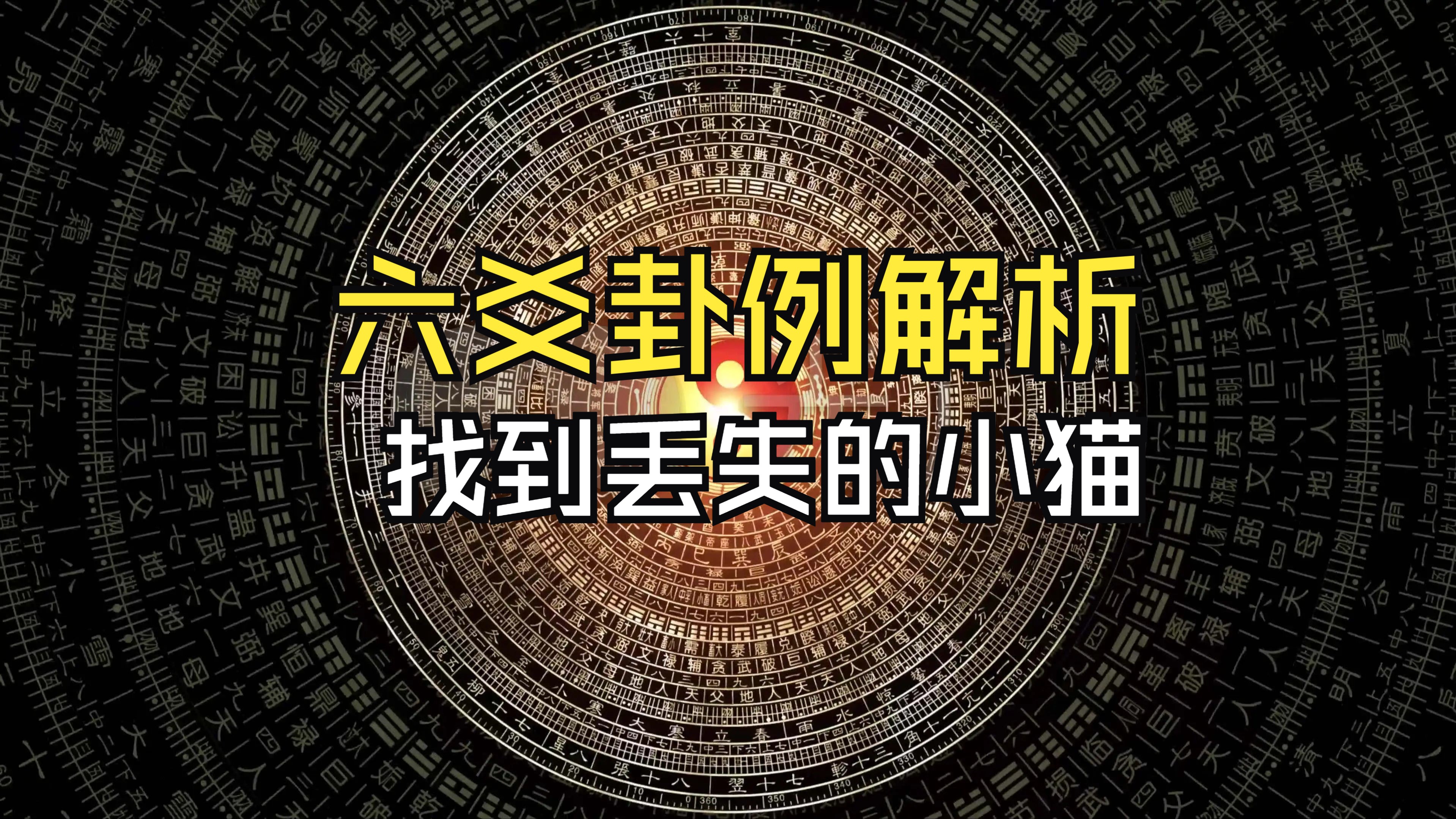 【四九六爻】详细教学怎么用六爻找到丢失的小猫,