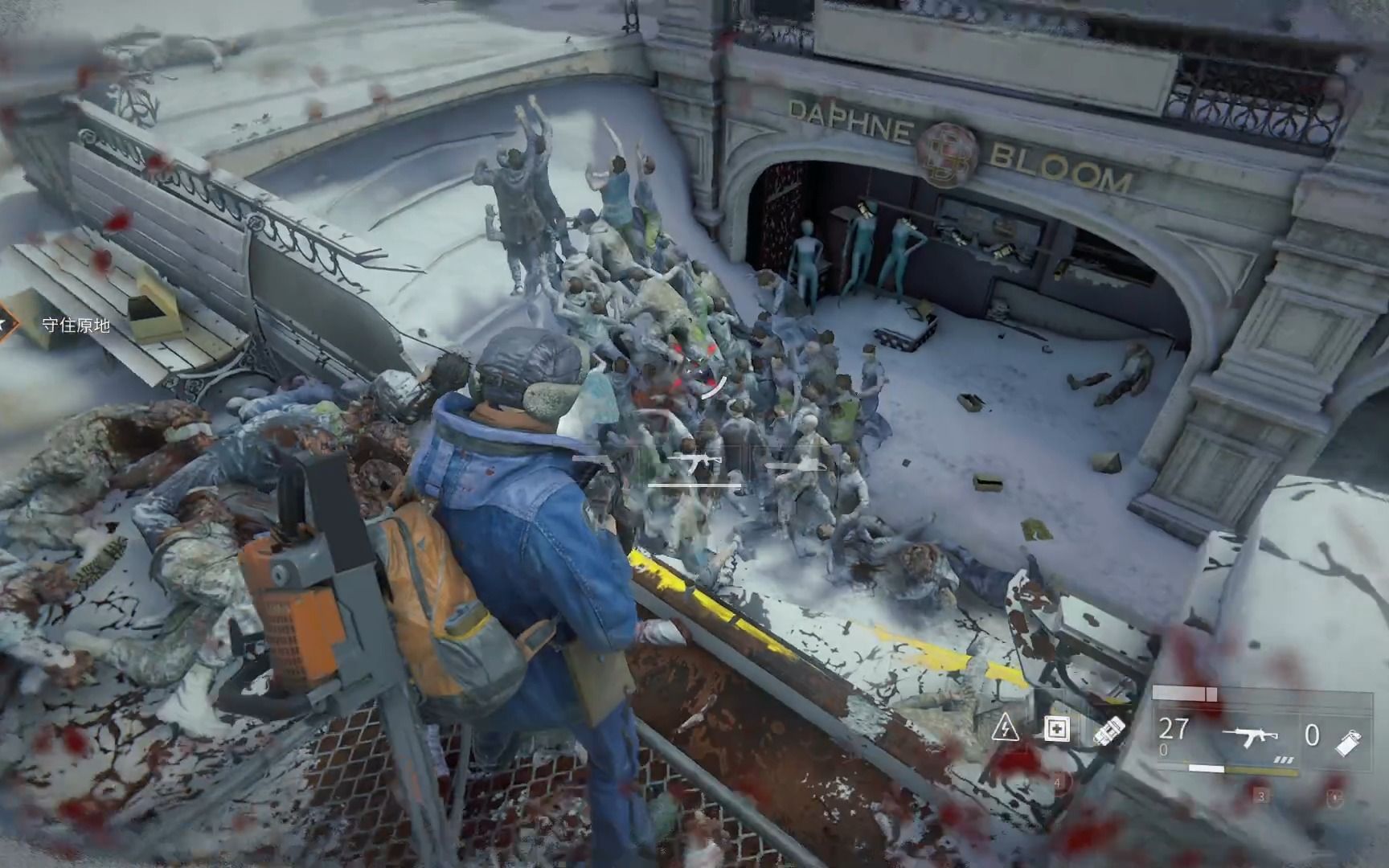 叫NPC不要锯门,这关的防御只需要1个电网。30级烟修单通不带bot5星...