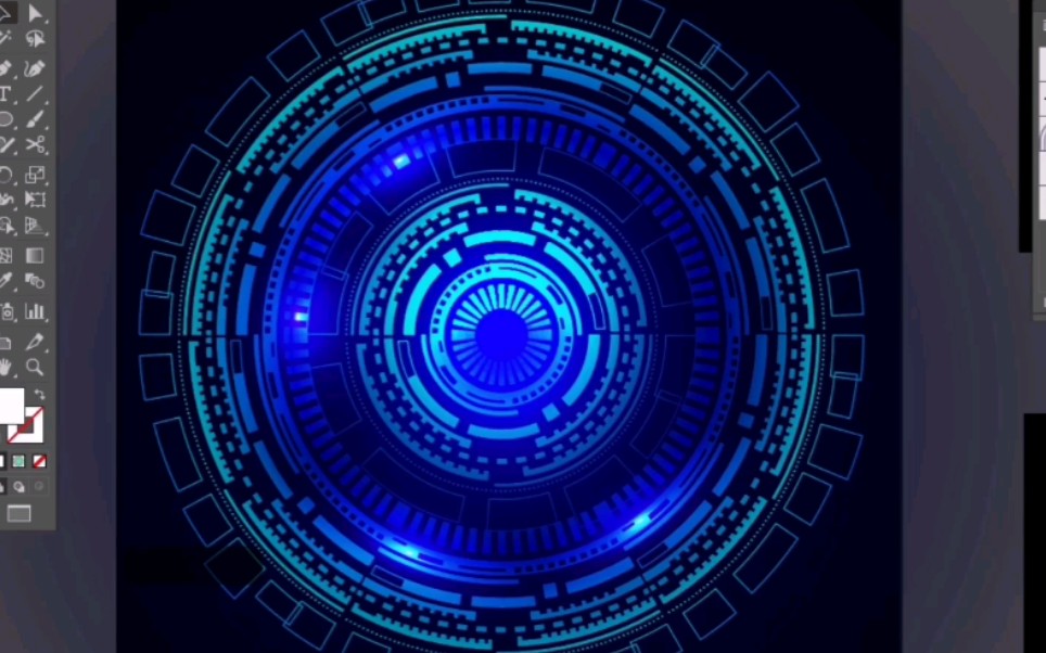 Ai软件画笔教程。定义图案画笔,自制科技感元素