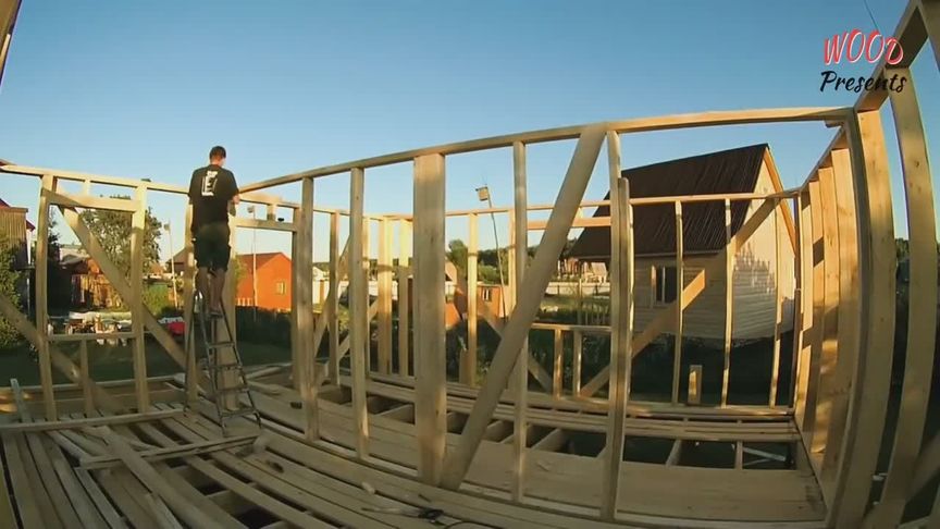 建造一个木质结构的房子