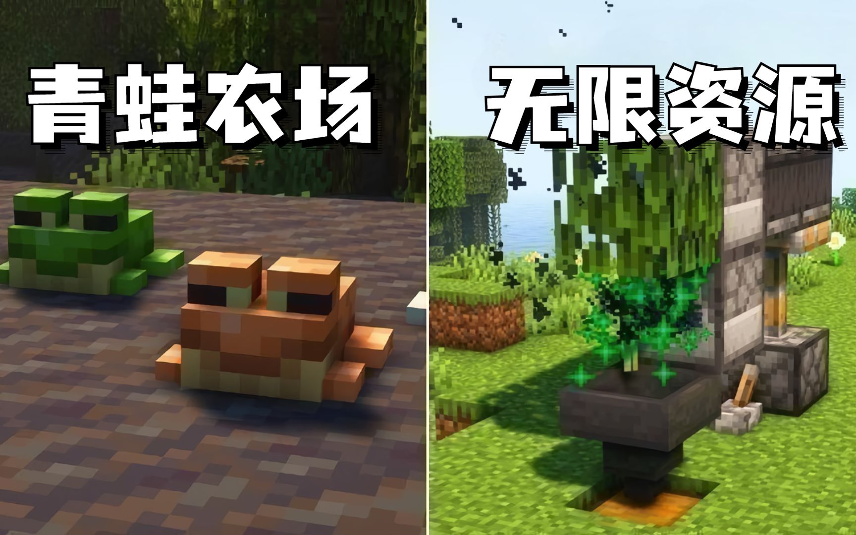 【我的世界】8分钟学会5个新手高效农场,1.19版本适用