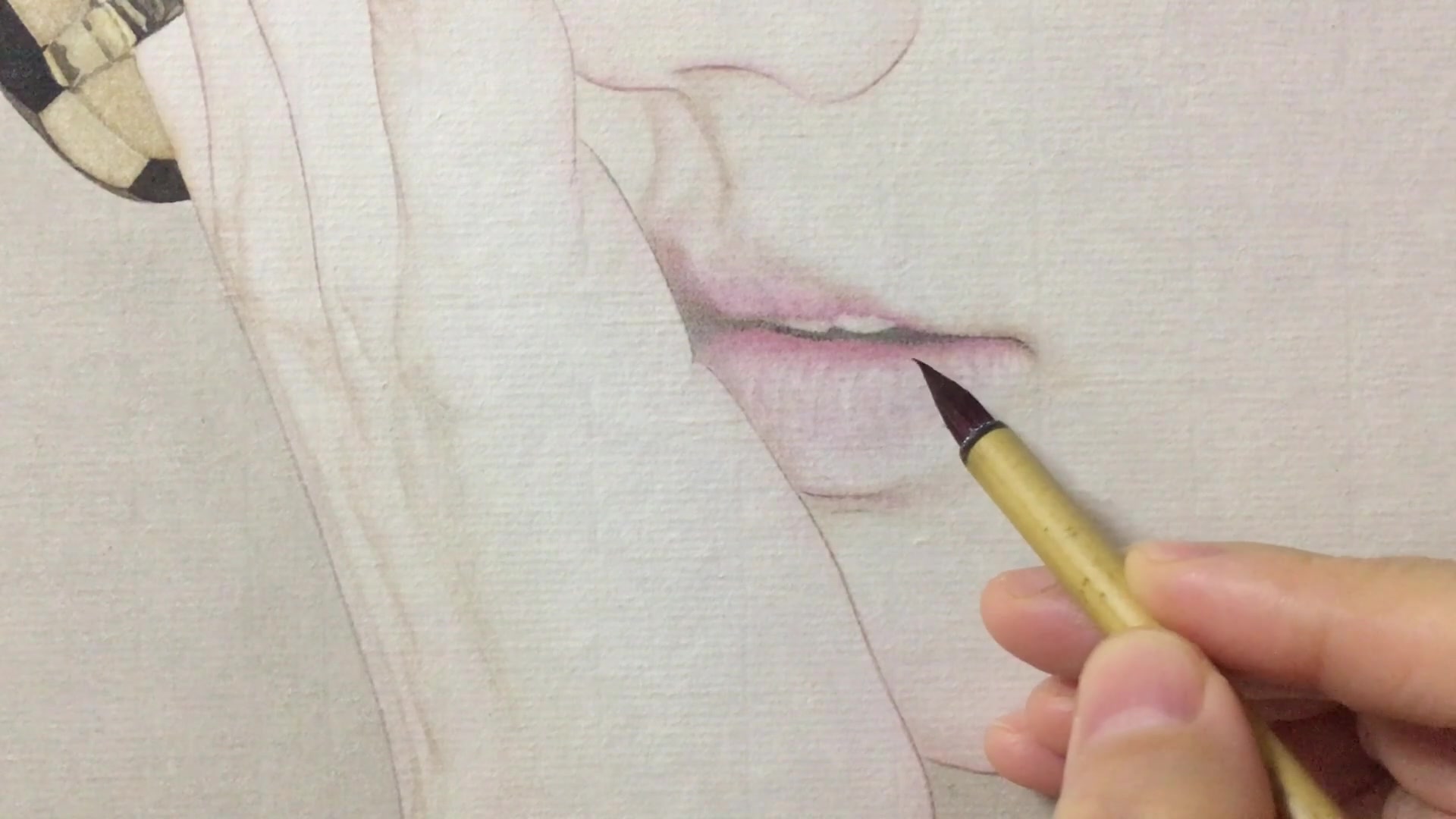 工笔人物/嘴部细节刻画