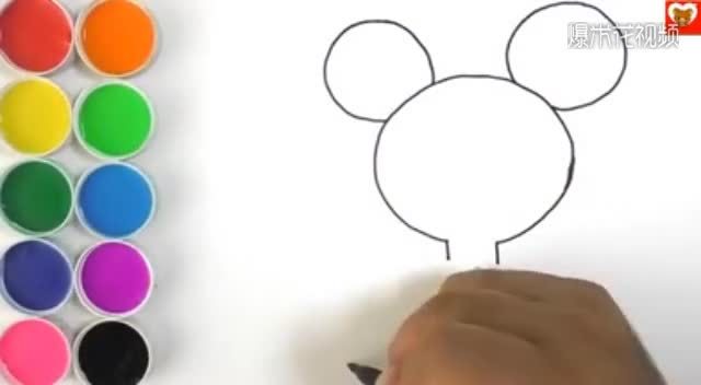 学习米奇妙妙屋的绘画教程视频