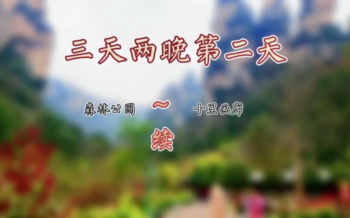 张家界三天两晚旅游攻略张家界旅游