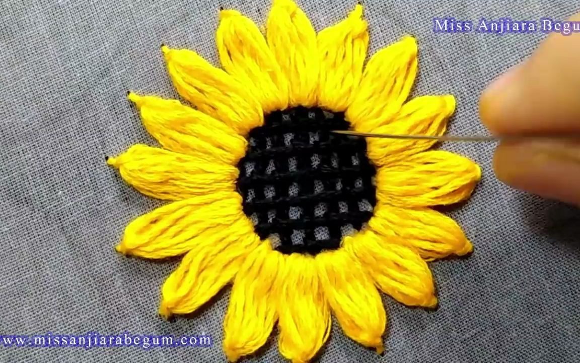 花卉刺绣技巧和窍门 - 7种简单又可爱的花卉刺绣图案