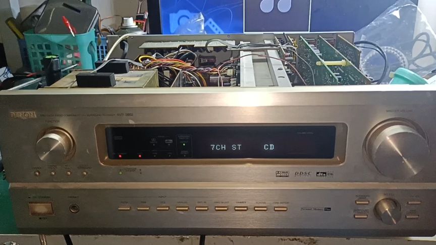 天龙功放AVR-3802不定时保护维修