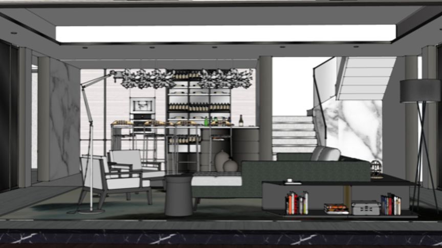 16年初做的一个SU动画的漫游效果一言难尽