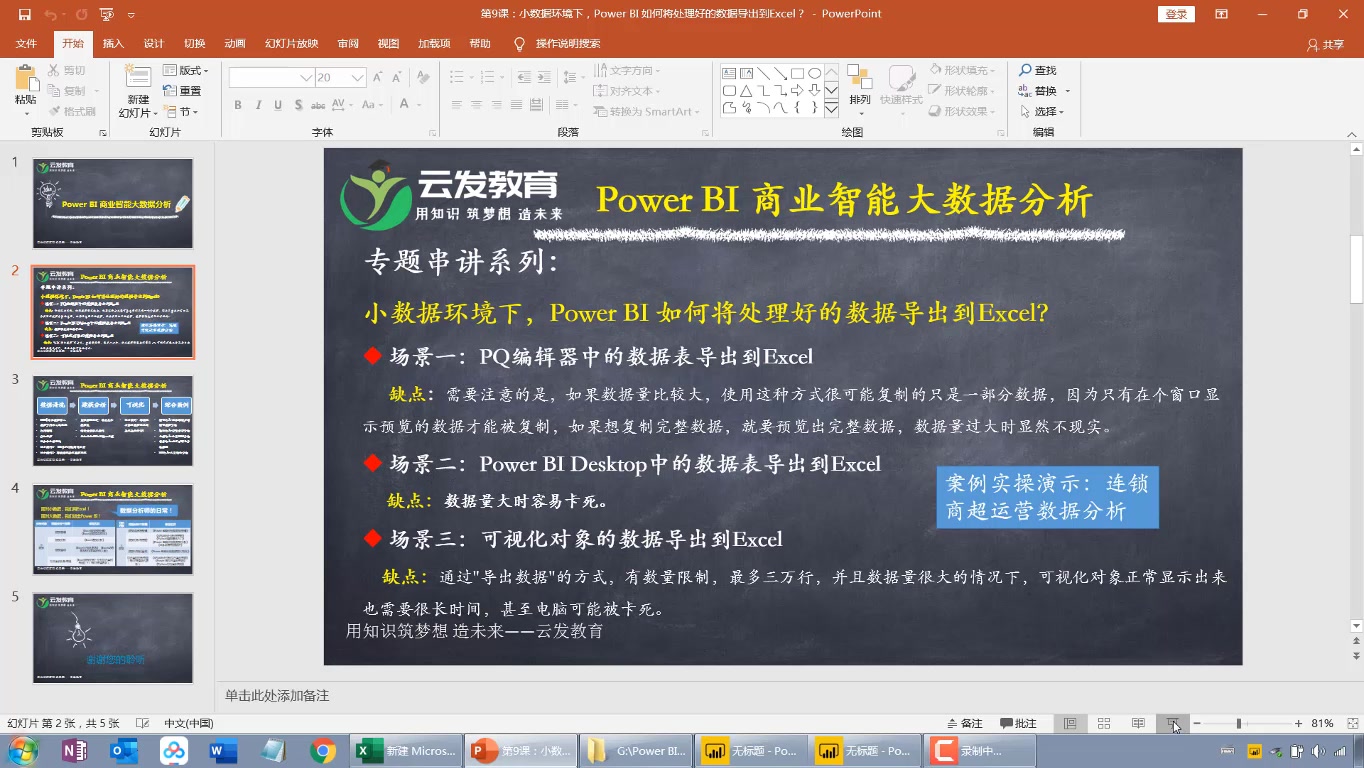 新手入门到精通powerbi数据分析教程Power BI课堂