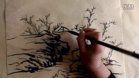 微课视频《中国山水画画法示范》