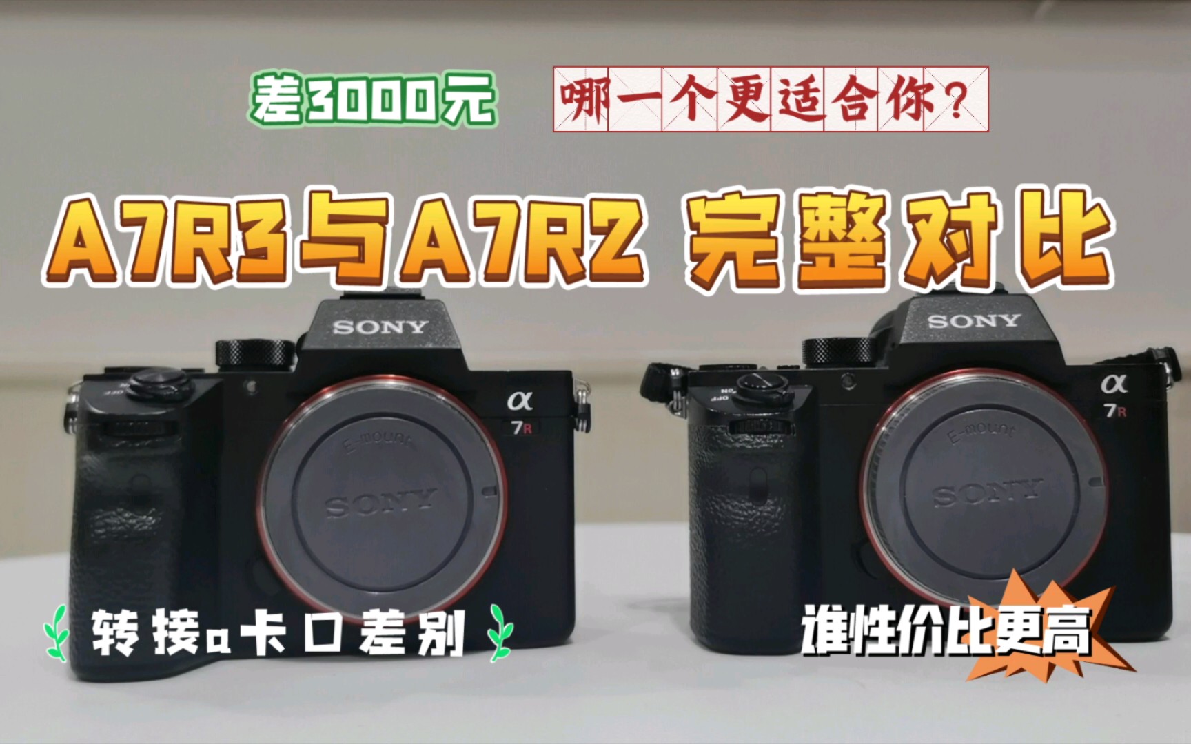 【对比】索尼a7r3与a7r2使用对比 差价3000元 哪一个更适合你?