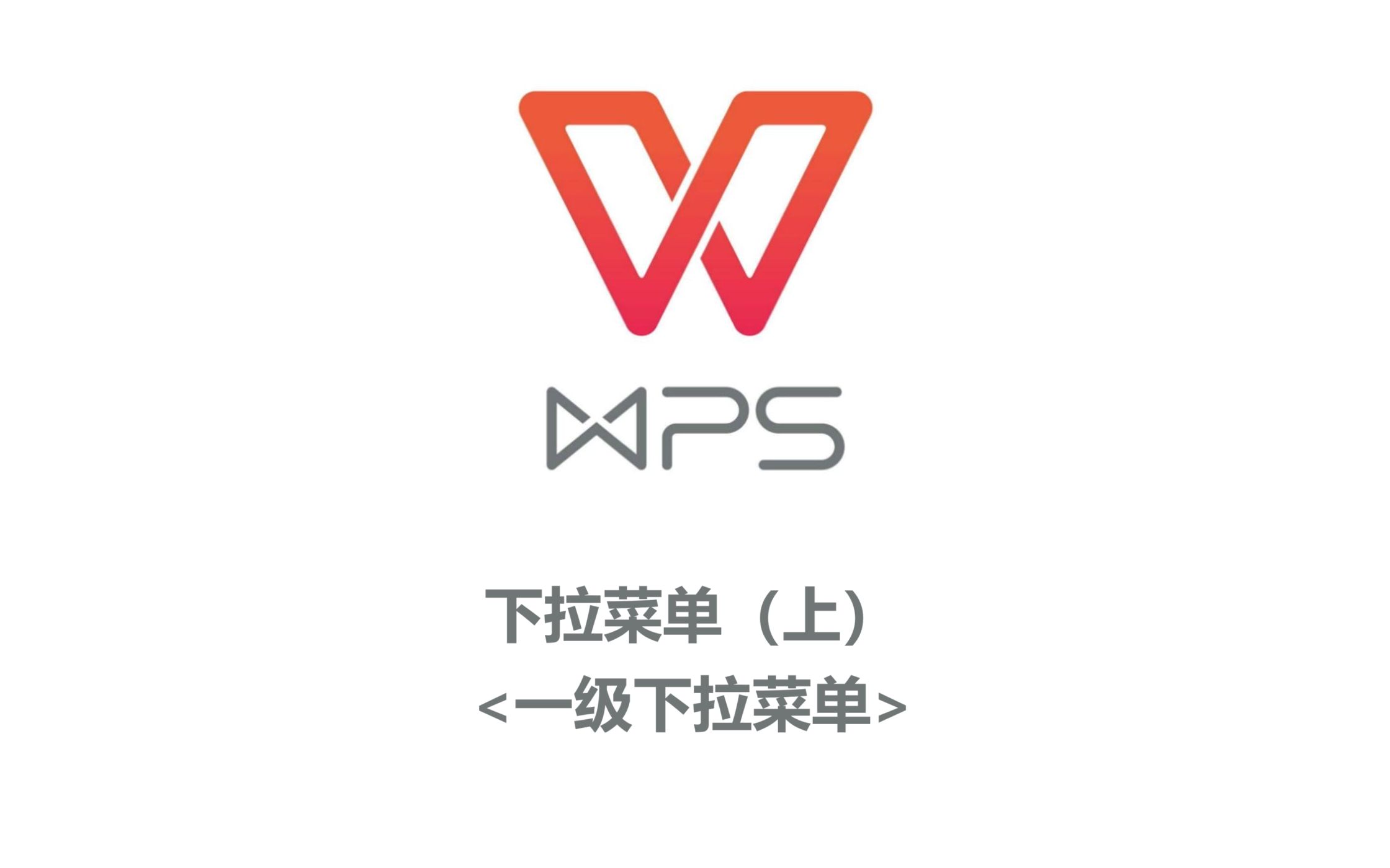 WPS怎么制作下拉菜单,下拉选项