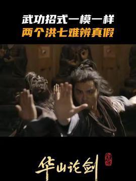 武功招式一模一样,两个洪七难辨真假#江苏卫视华山论剑 #何润东 #...