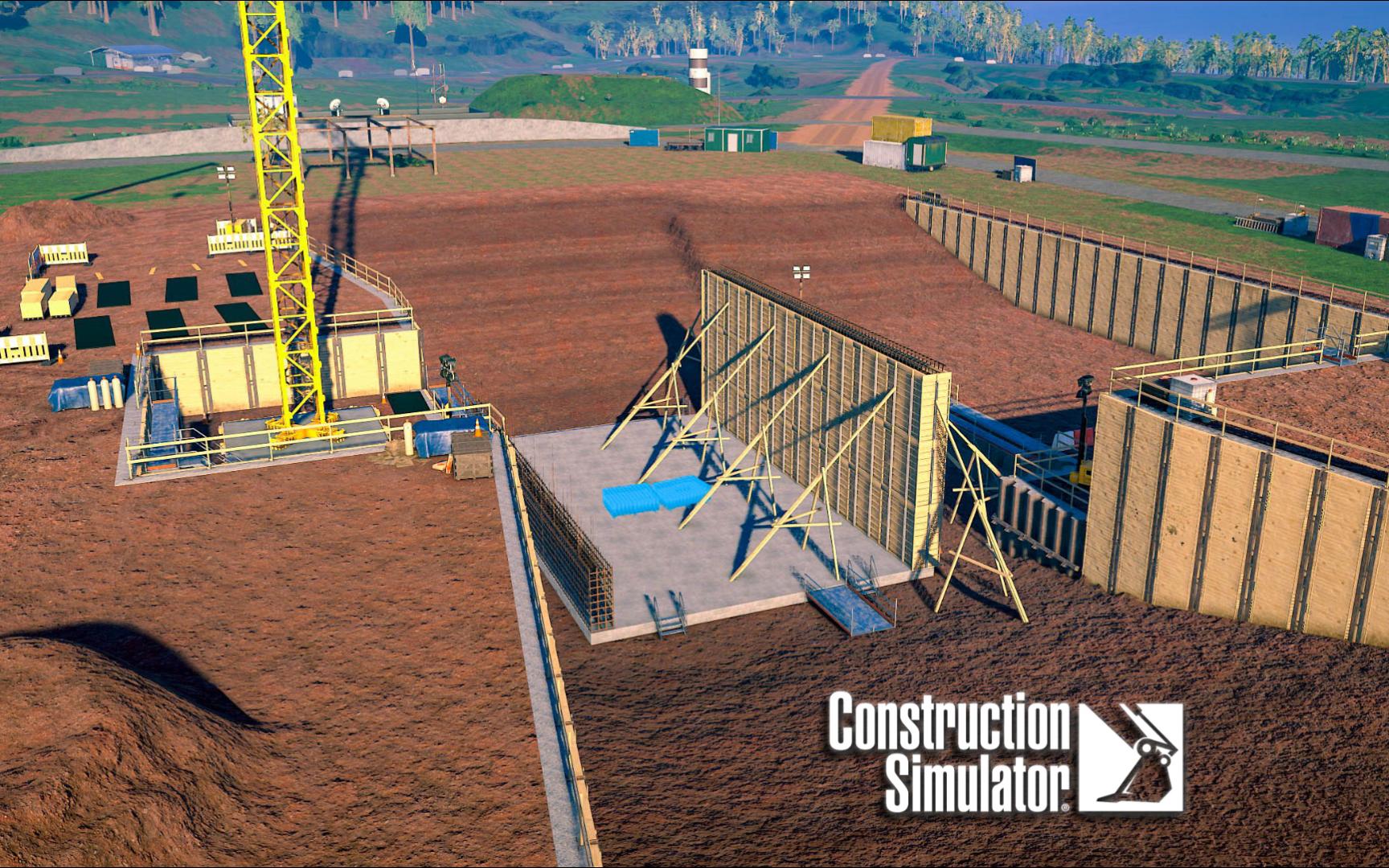 《建筑模拟》搭建并浇筑发射台导流槽的一部分 | Construction Simulator