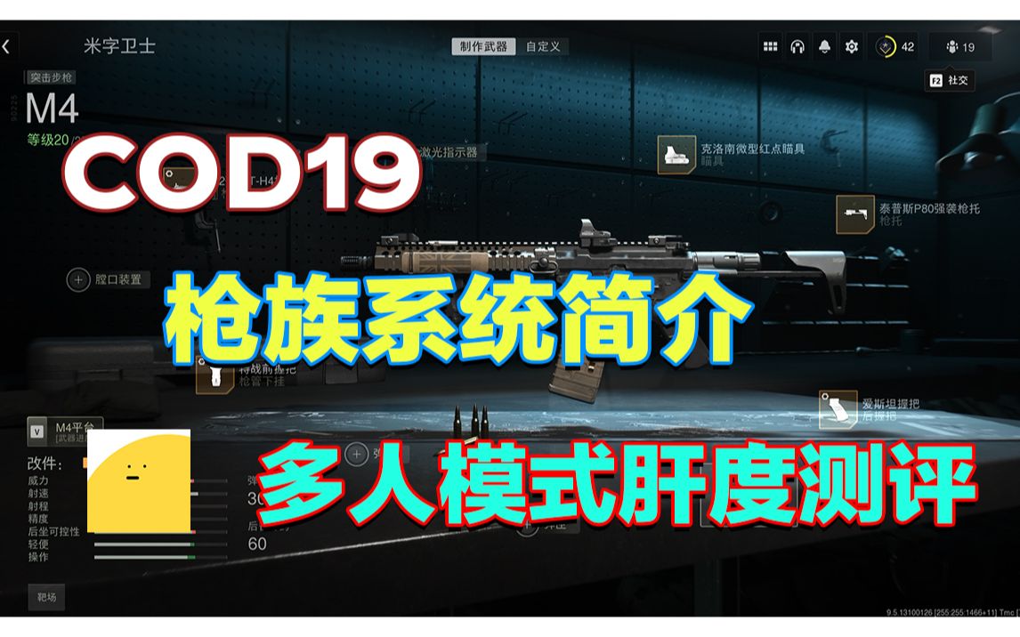 【使命召唤19】多人模式体验报告与枪族系统介绍