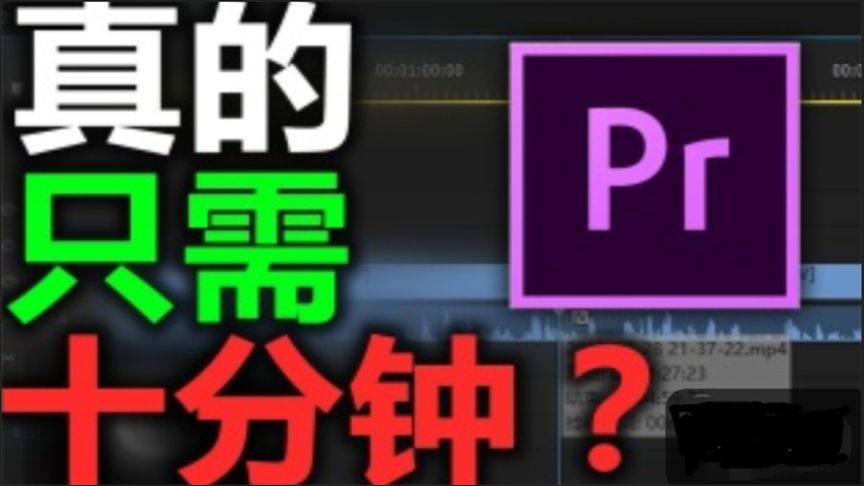 【Pr教程】史上最简短易学的教程,10分钟学会专业视频编辑软件Pr