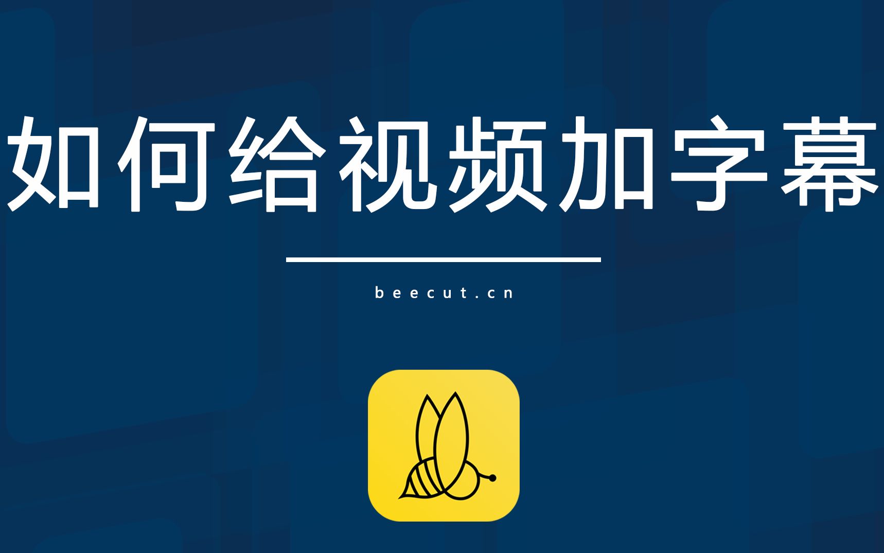 【蜜蜂剪辑教程】如何给视频加字幕