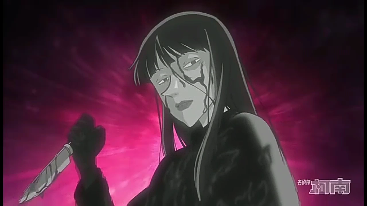 【名侦探柯南】当年看到被吓到了!赤女的惨剧,满满的红色也是很迷了。