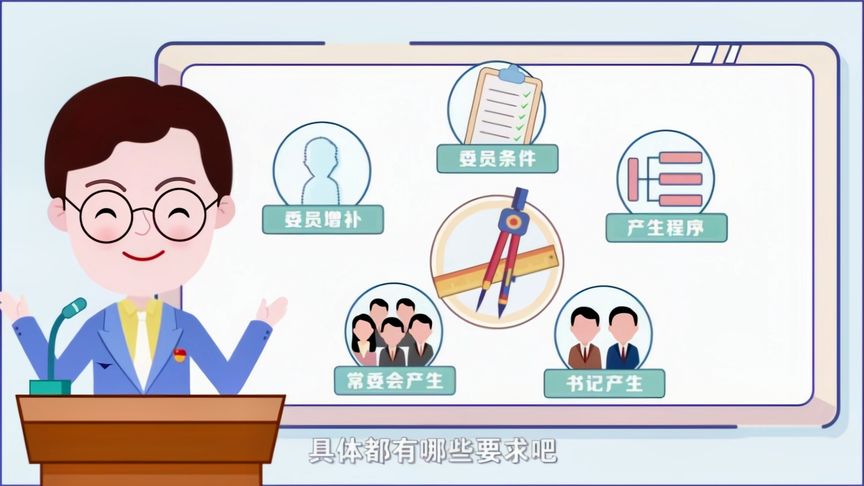 微动画|基层党组织选举工作条例学起来,看委员会如何产生?