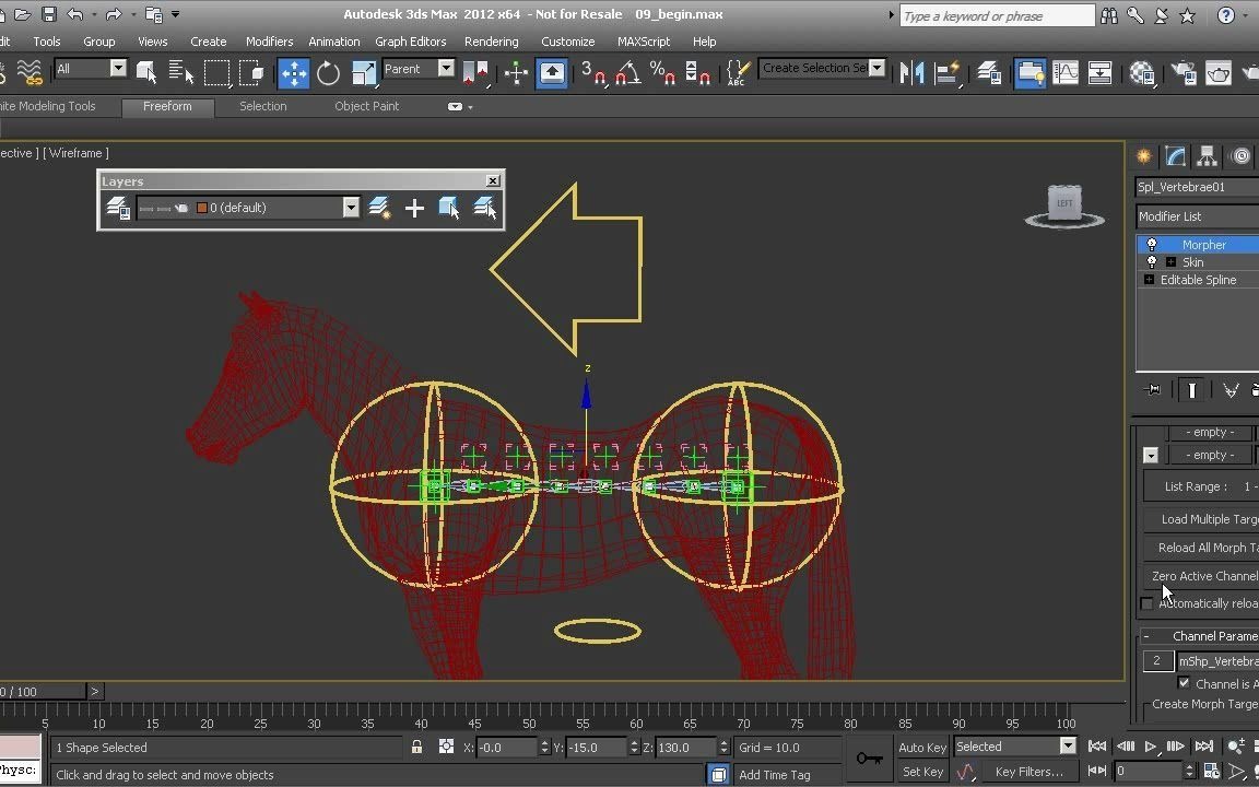 3ds Max动物骨骼绑定教程 09