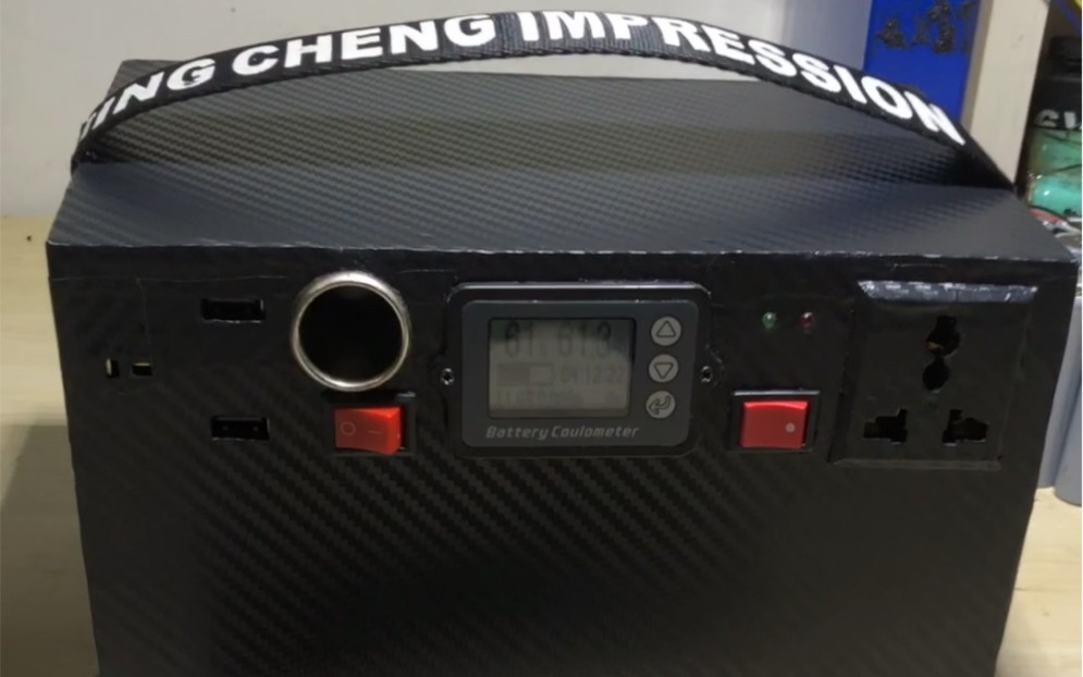 自制户外电源,移动电源,使用21700-5000ma电芯,一共60节,配有500w...