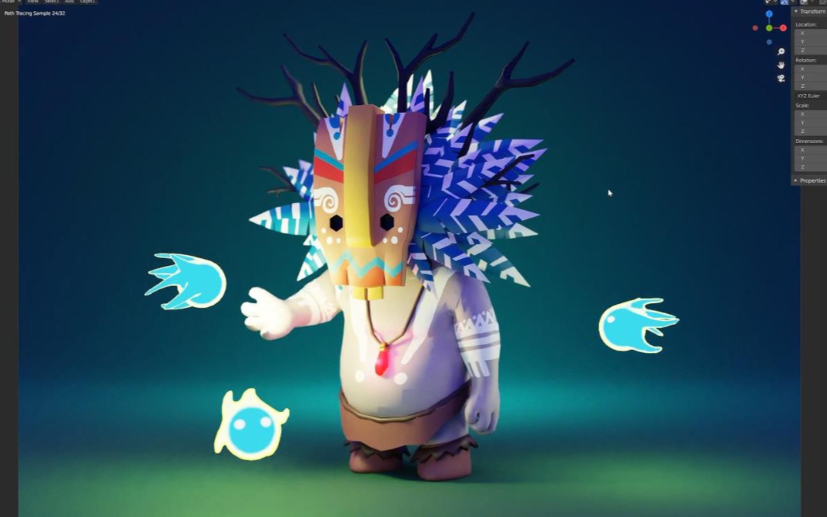 blender《3D人物与插图》案例讲解二