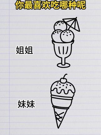 冰淇淋的不同画法,你更喜欢哪种呢