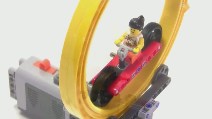 乐高创意拼搭!无限永动的自行车小哥