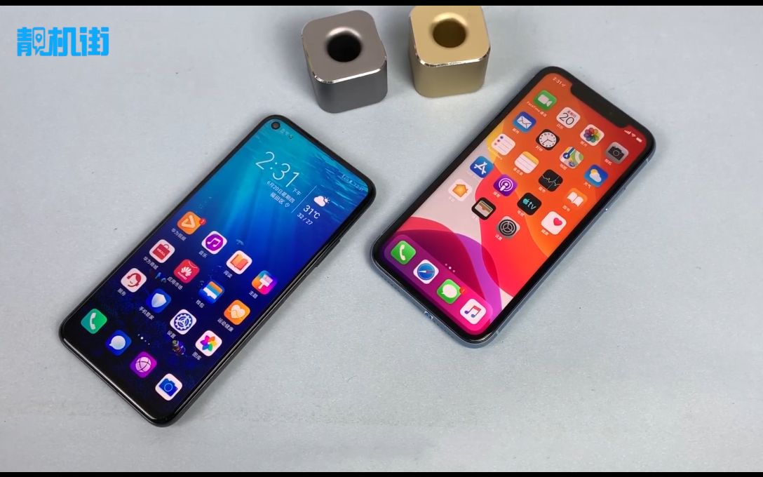 荣耀20屏幕对比iPhoneXR,这显示差距,我心都凉了!
