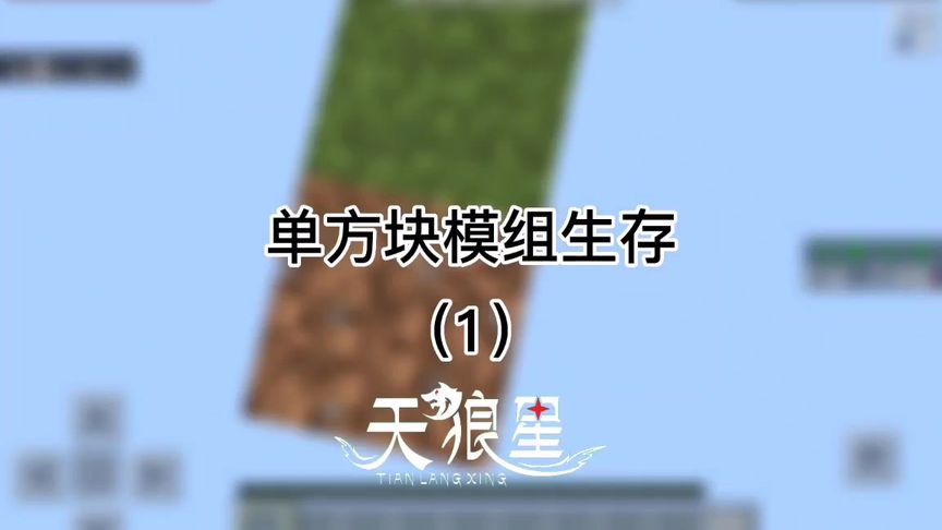 #我的世界 单方块模组生存(1)开局一个方块,装备全靠爆